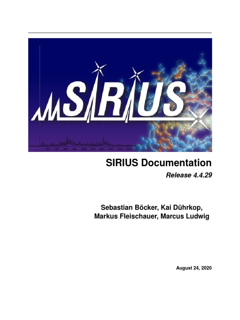 Sirius-4 4 29-Manual PDF | PDF | Tandem Mass Spectrometry | Mass ...