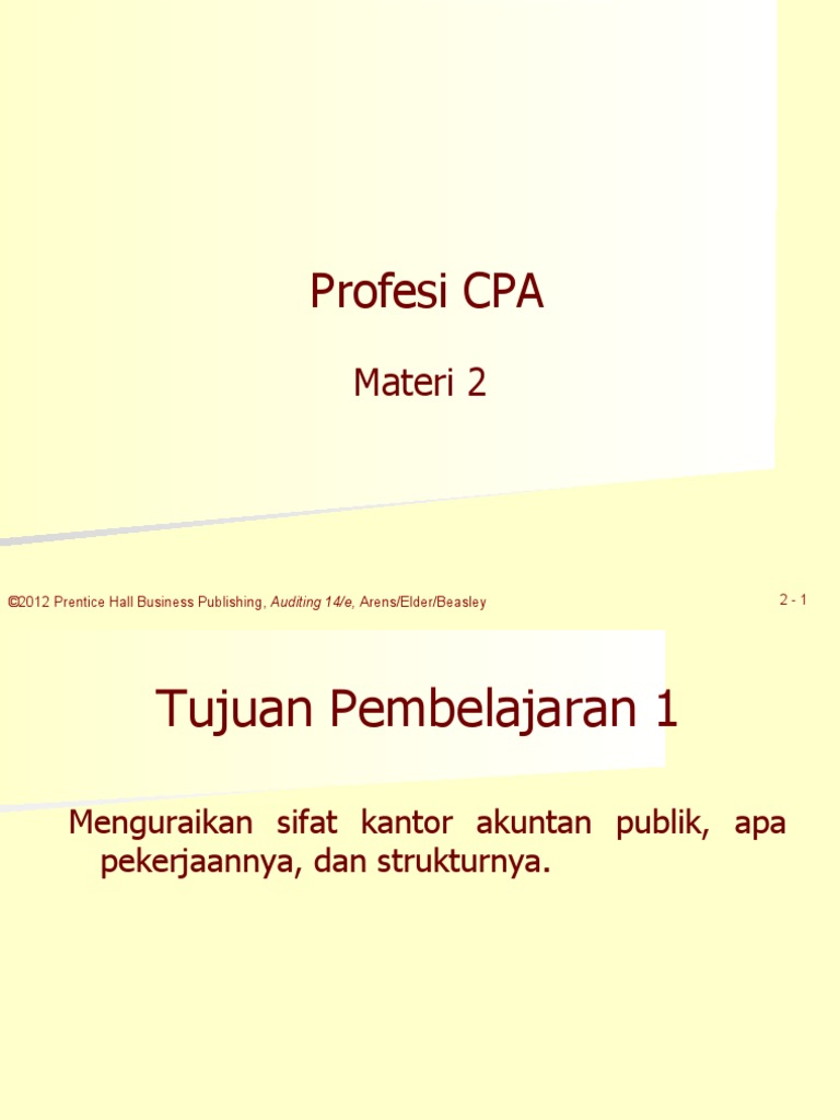 CH 2 - Profesi Cpa PDF | PDF