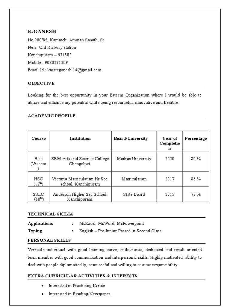 Ganesh Resume | PDF