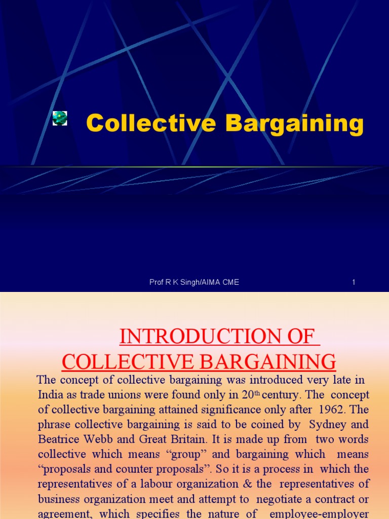 Collective Bargaining | PDF | Collective Bargaining | Trade Union