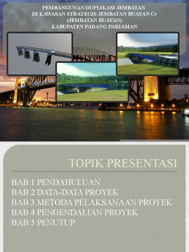 Contoh PowerPoint Magang Jembatan | PDF