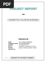 Ladies Garment Tailoring Project Report | PDF | Expense | Clothing