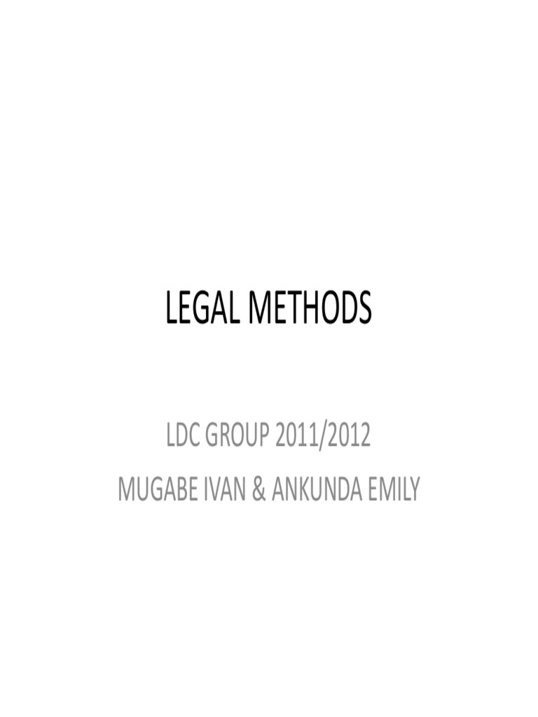 Legal Methods 2012 Presentation | PDF | Precedent | Crime & Violence