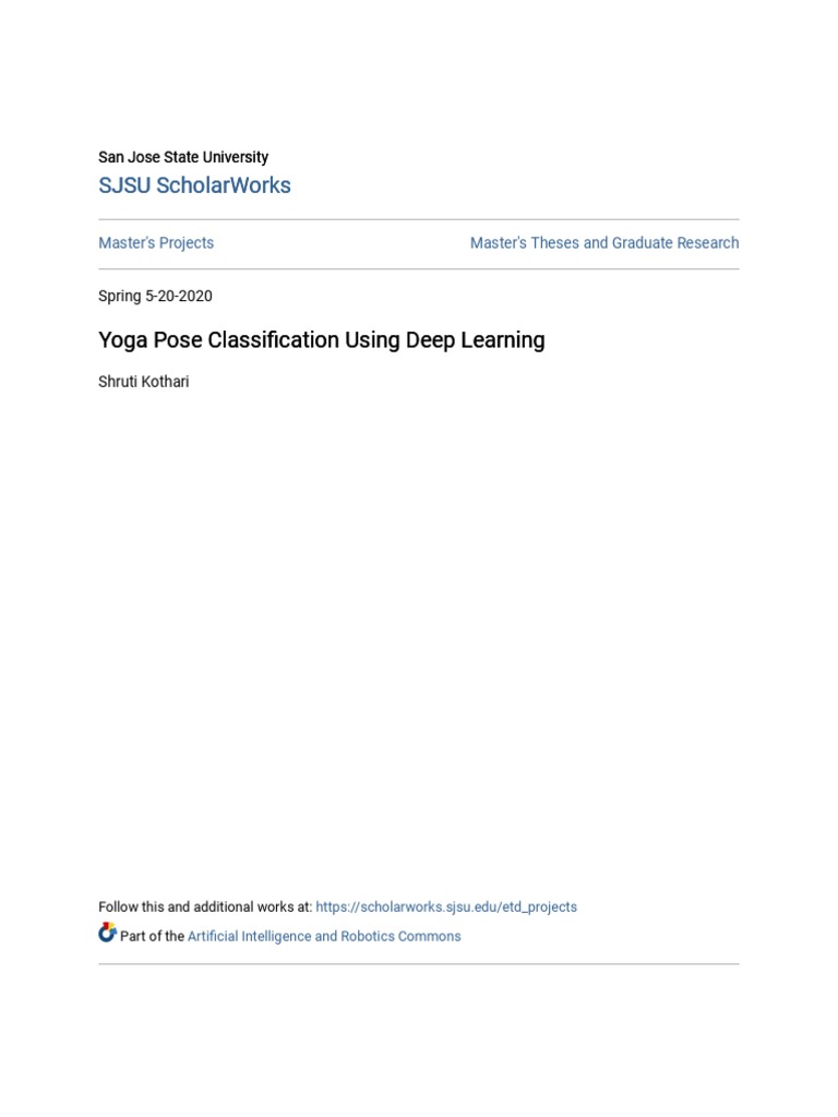 Yoga Pose Classification Using Deep Learning | PDF | Deep Learning ...