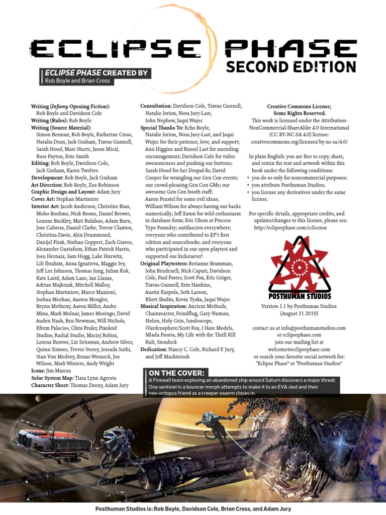 Eclipse Phase 2E v1.1 (Under CC BY-NC-SA 4.0 License) | PDF ...