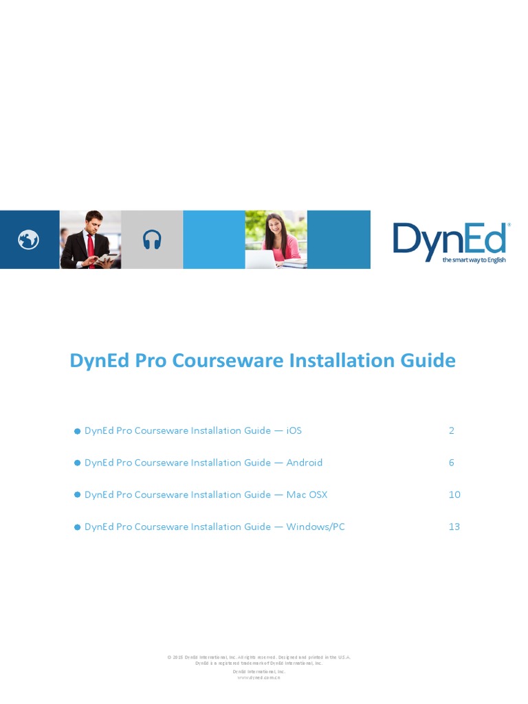 Dyned Pro Courseware Installation Guide | PDF | Double Click | Ios