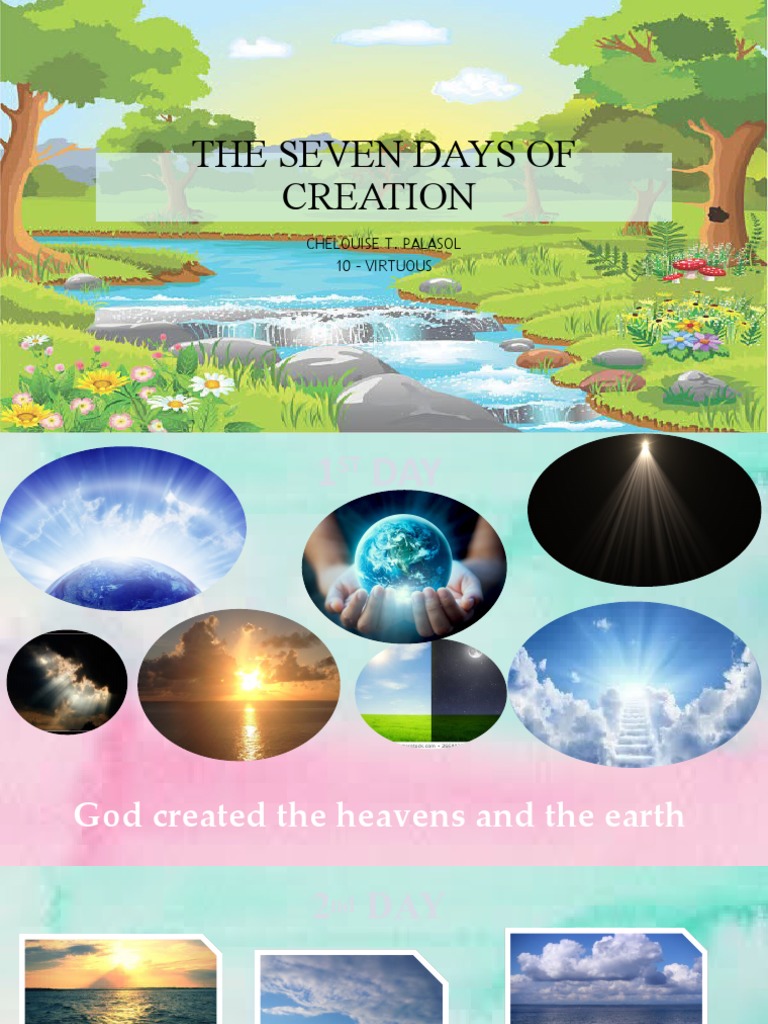 The Seven Days of Creation | PDF | Genesis Creation Narrative ...
