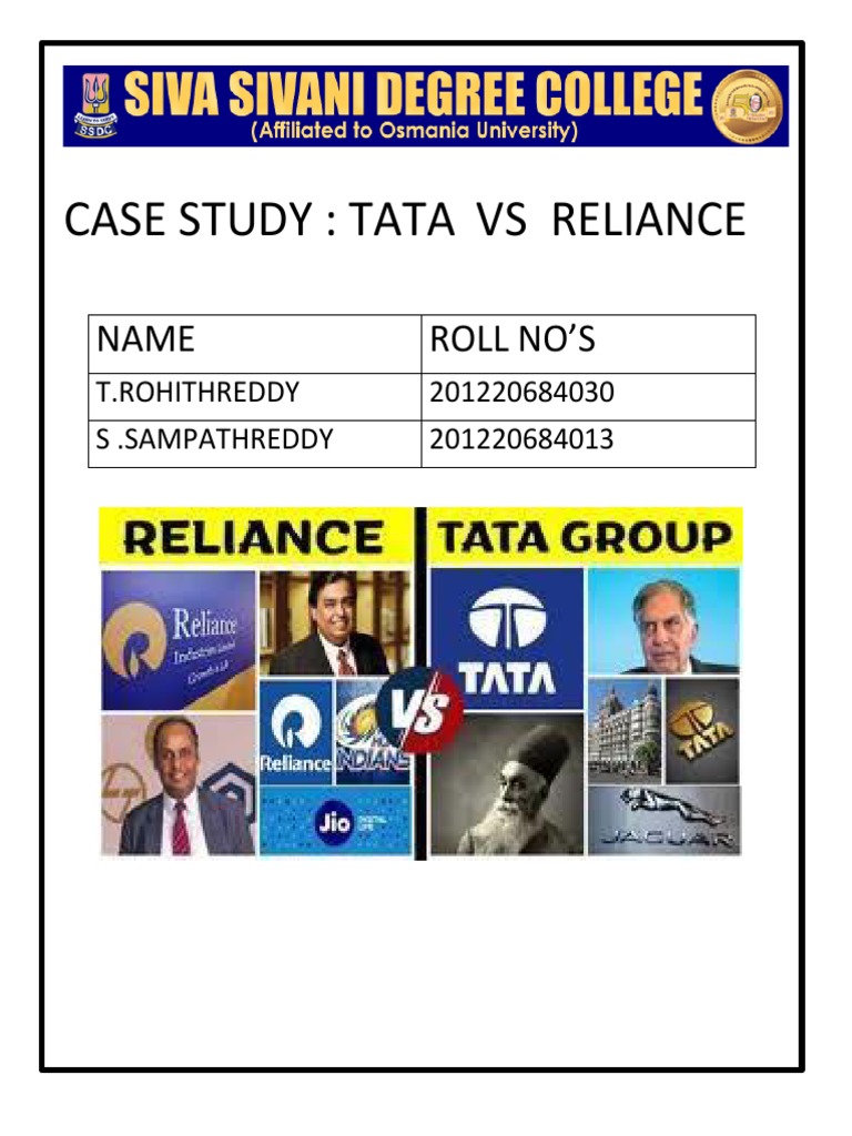 Tata vs Reliance: Market Valuation Insights | PDF | Companies | Economies