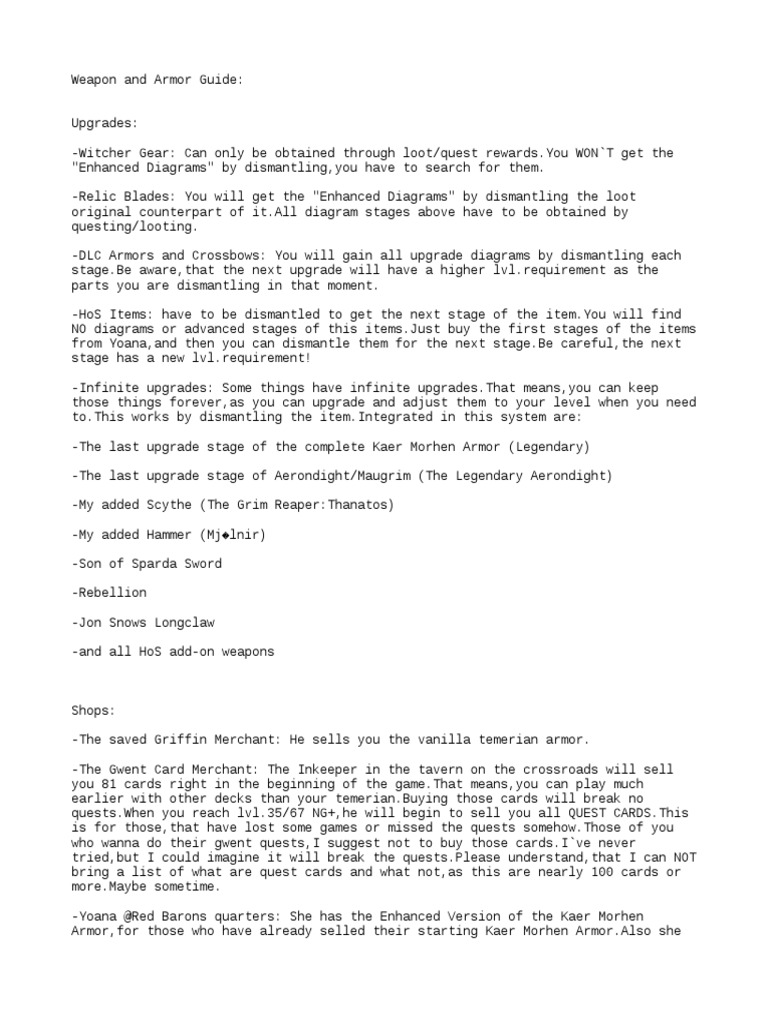 TES Weapon and Armor Guide | PDF | Weaponry | Leisure