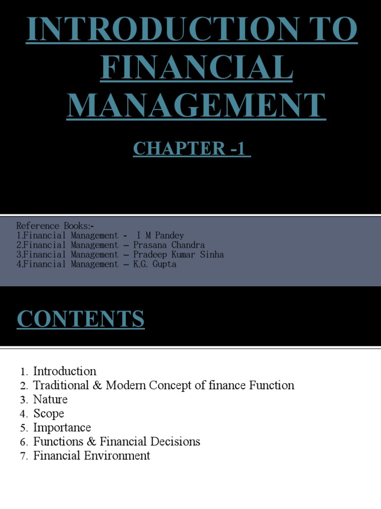Chapter - 1 | PDF | Financial Economics | Money