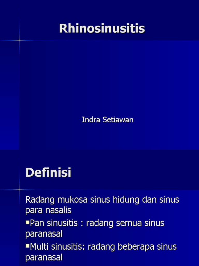 Rhinosinusitis | PDF