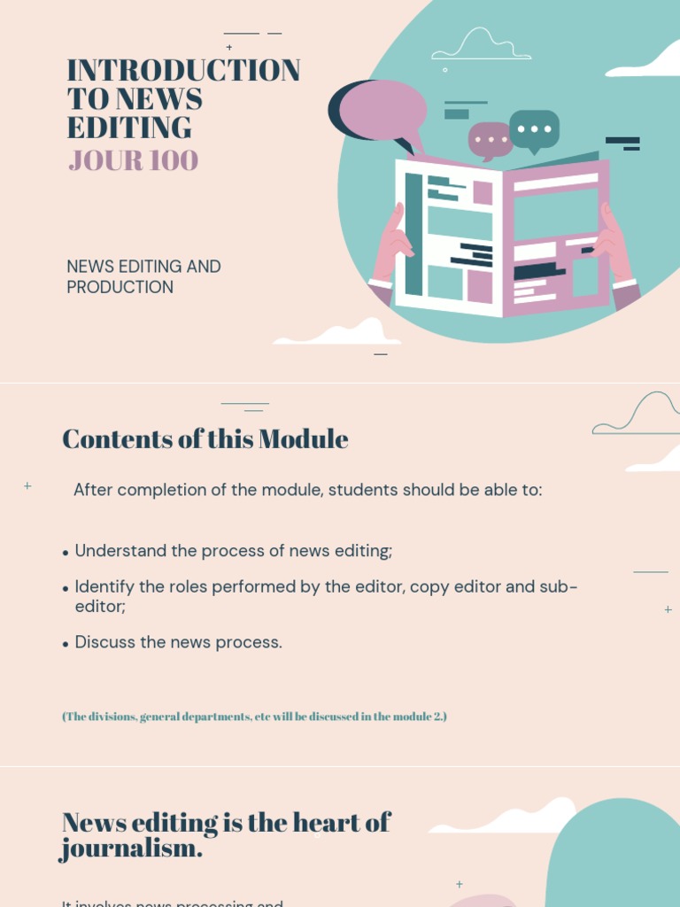 News Editing and Production | PDF | Copy Editing | Editing