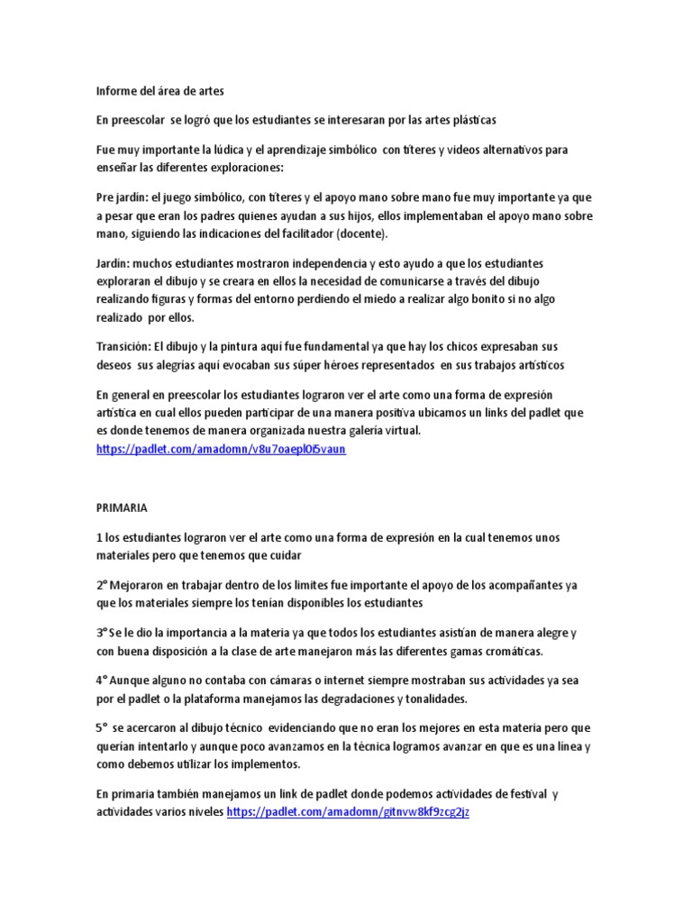 Informe de Artes | PDF | Dibujo | Perspectiva (Gráfica)