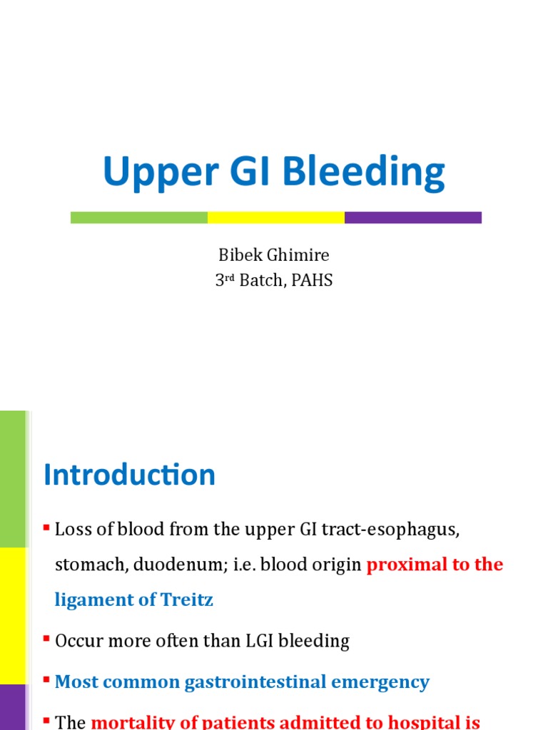 Upper GI Bleeding | PDF | Tissue (Biology) | Body Fluids