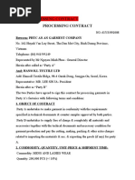 Yarn Import Contract NO. 2802/2017 / PK February 28, 2017 | PDF ...