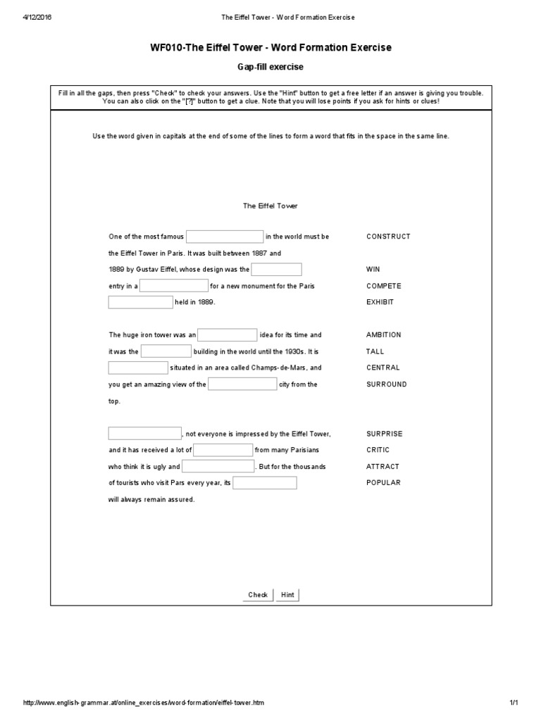 The Eiffel Tower | PDF