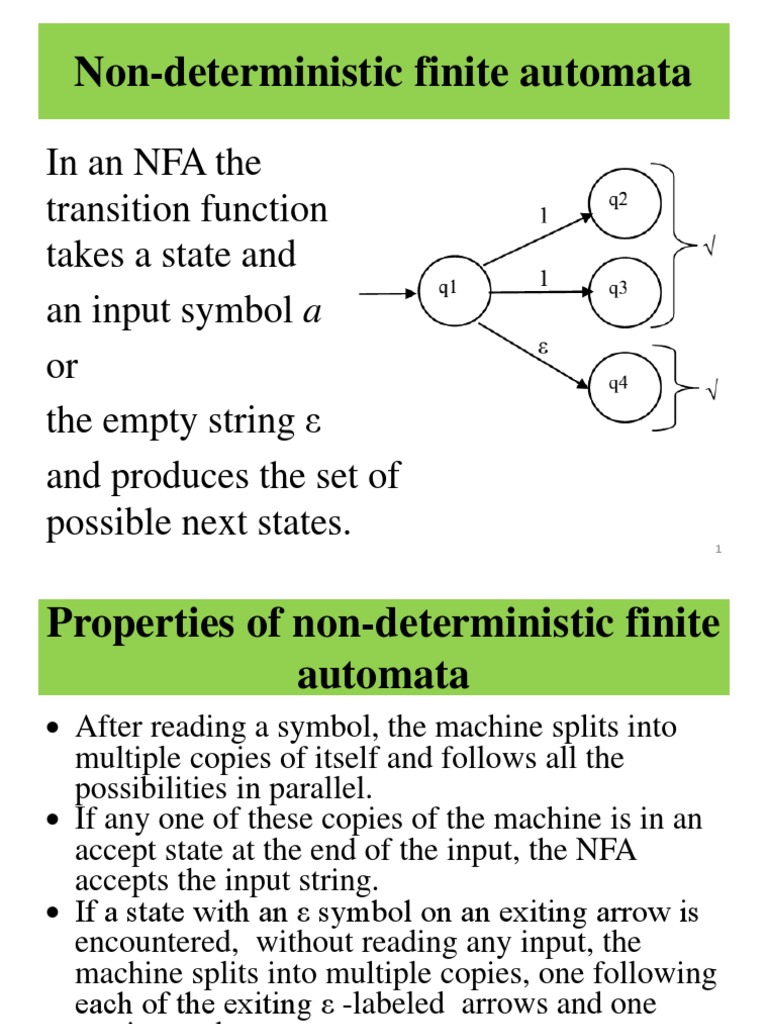 Non Deterministic Finite Automata Pdf Theory Of Computation Models Of Computation