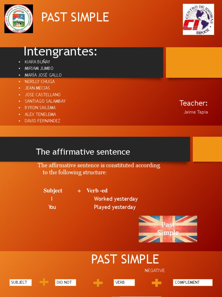 GP 2 Past Simple With Out To Be | PDF | English Language | Linguistic ...