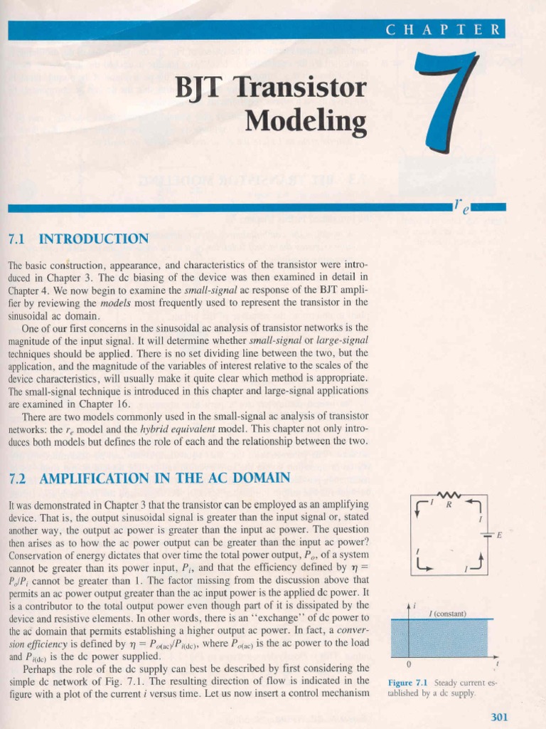 Chapter 07 BJT Transistor Modeling PDF | PDF