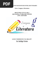 Prueba Diagnóstica Lengua Española 3ro Secundaria | PDF