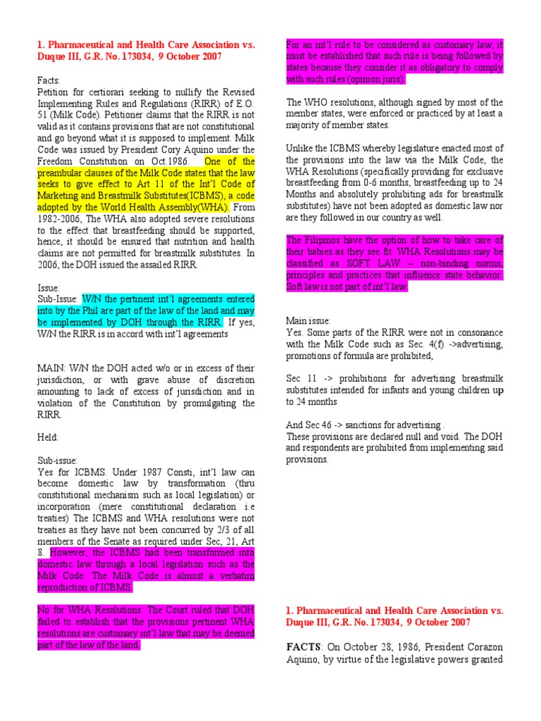 PIL Case Digests Compilation | PDF | Treaty | Jurisdiction