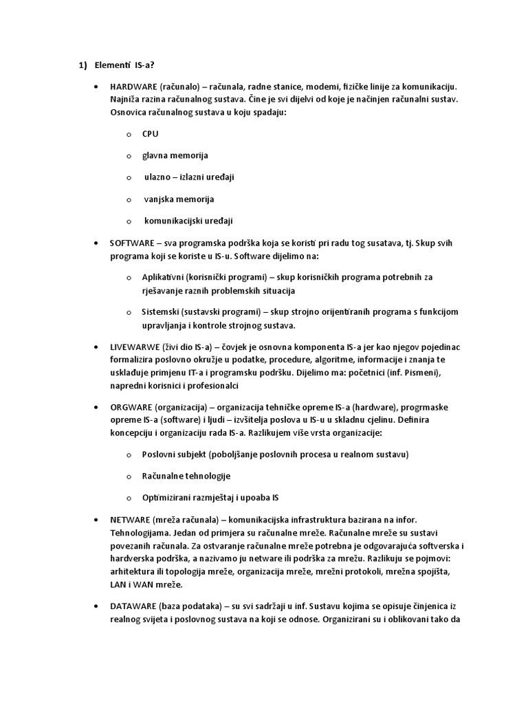 Informatika Skripta | PDF