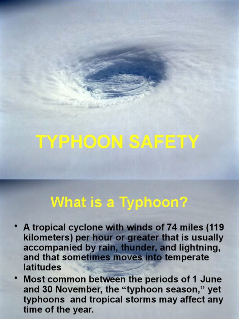 Typhoon Safety and Preparedness Guide | PDF | Tropical Cyclones | Rain