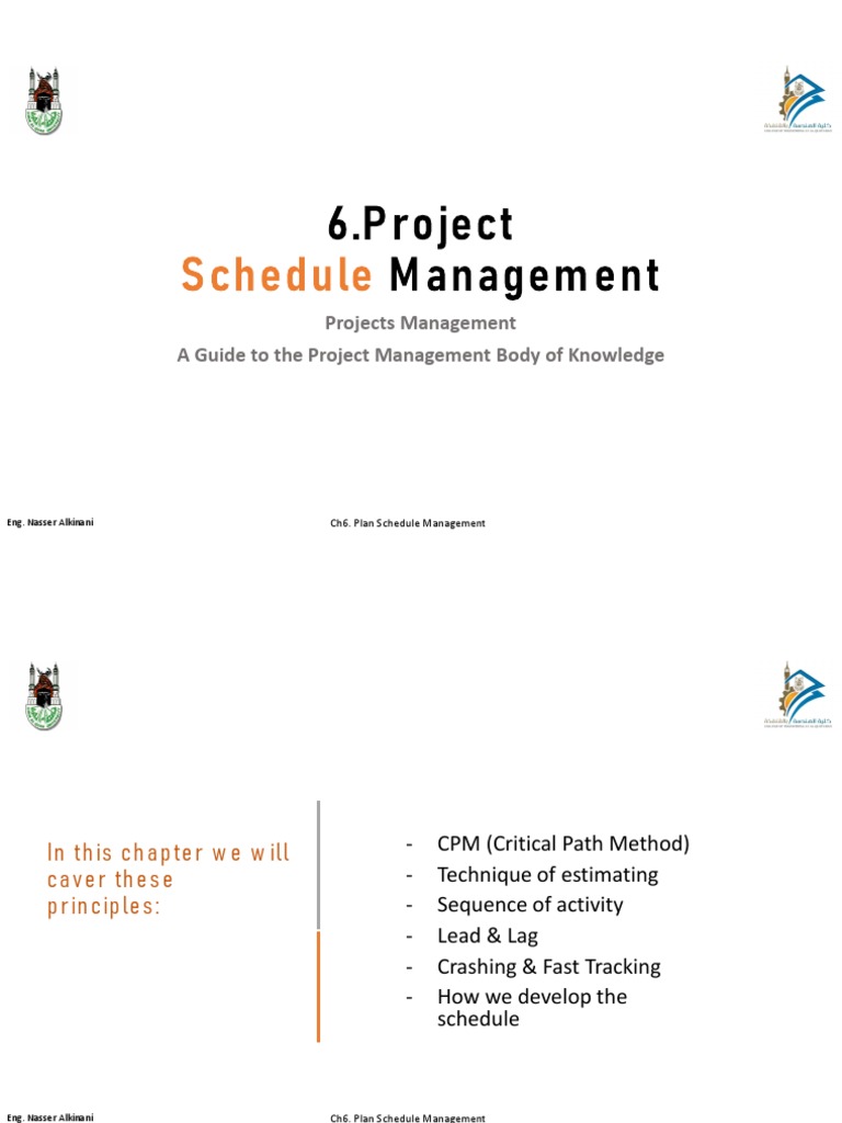 Project Schedule Management Guide | PDF | Project Management | Analysis