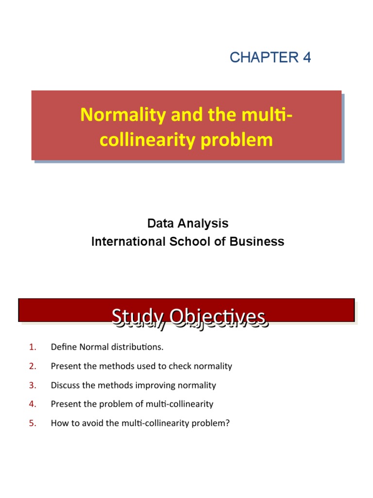 Chap4 Normality Data Analysis Fv Pdf Correlation And Dependence 8362