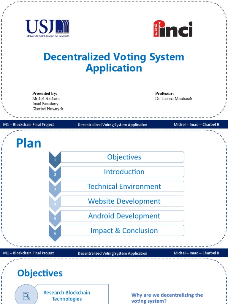 Decentralized Voting System Application: Presented By: Professor | PDF ...