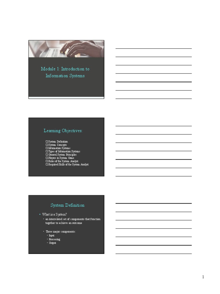 Handout 1 Introduction To Information System | PDF | Information System ...