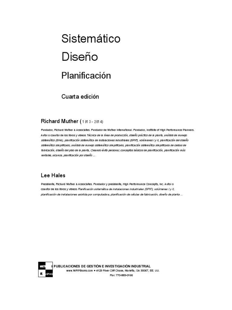 Systematic Layout Planning SLP 4th Edition Soft Copy (003 005) .En - Es ...