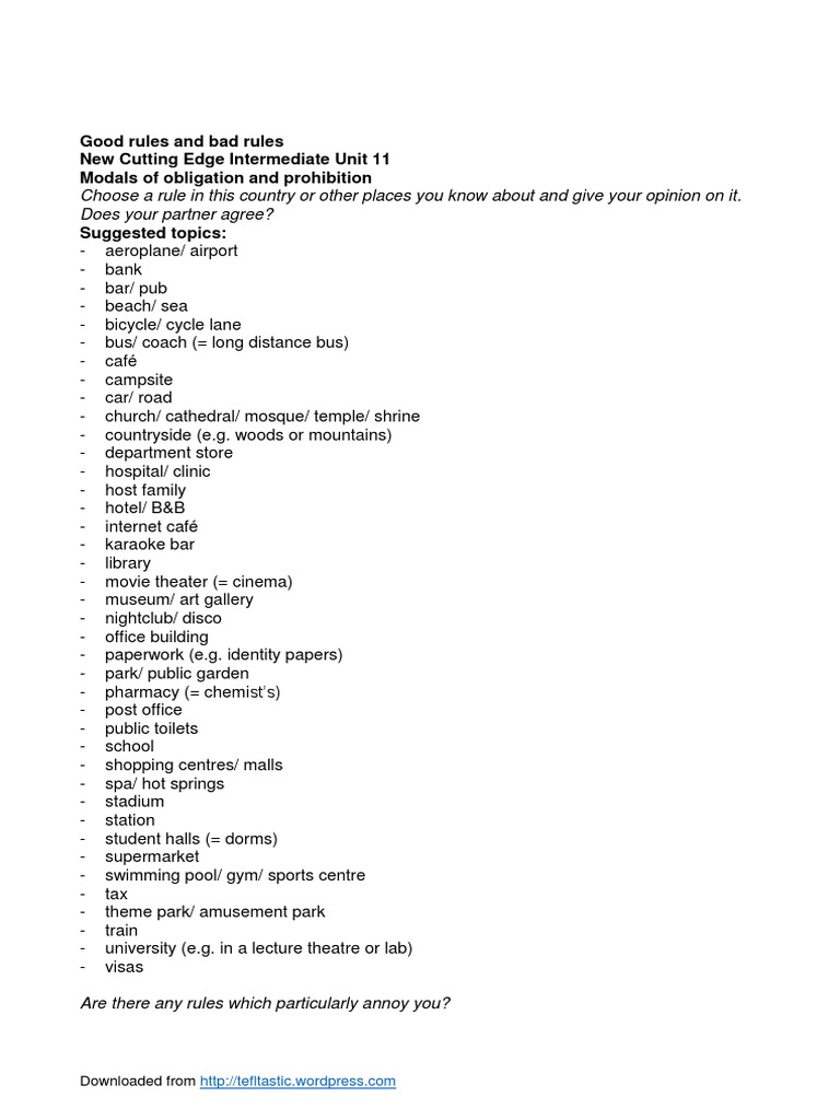 Good and Bad Rules Discussion Guide | PDF | Business | Computers