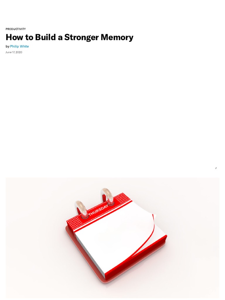 How To Build A Stronger Memory | PDF | Memory | Learning Styles