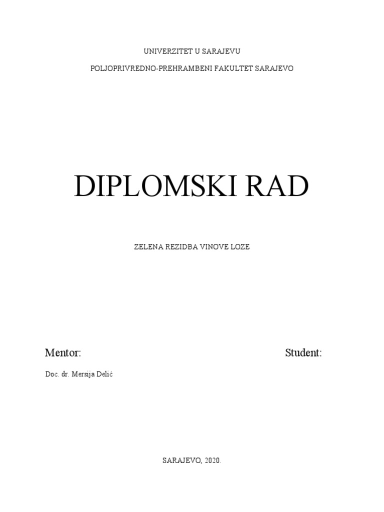 Zelena Rezidba Vinove Loze | PDF