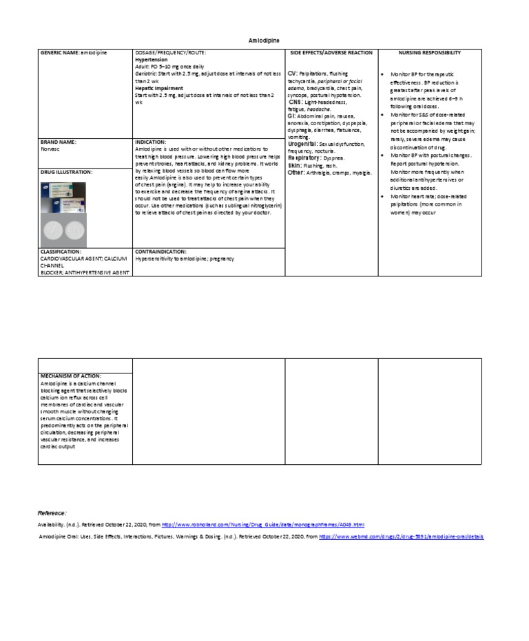 Adult: PO 5-10 MG Once Daily Geriatric: Start With 2.5 MG, Adjust Dose ...
