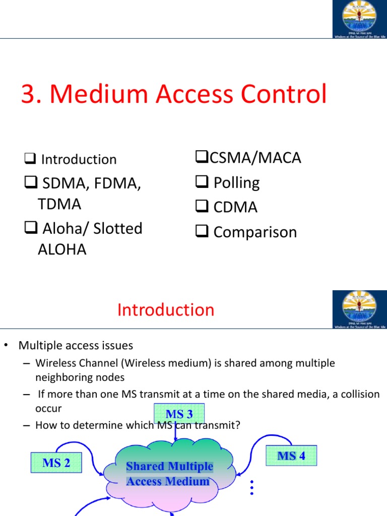 Medium Access Control PDF | PDF | Channel Access Method | Internet Protocols