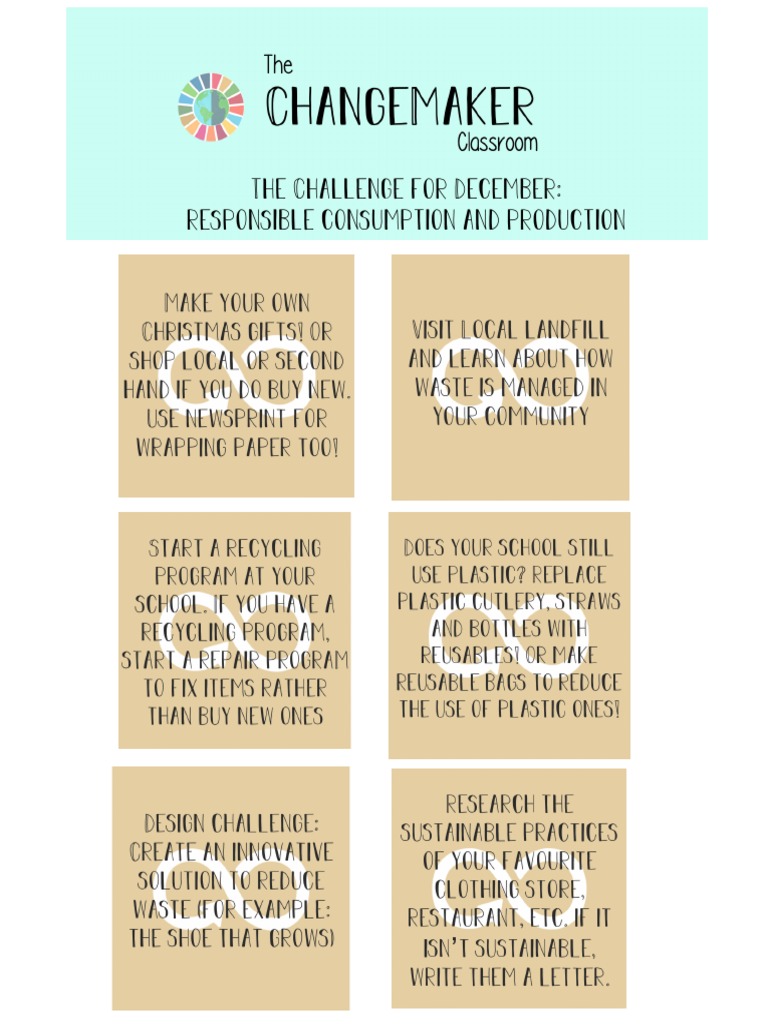 December Challenges Poster | PDF | Business | Art