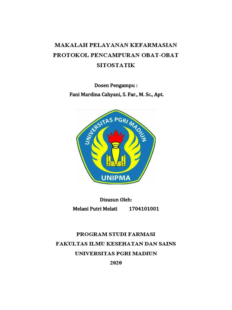 Protokol Obat Sitostatika Kanker | PDF | Pengembangan Diri | Kesehatan ...