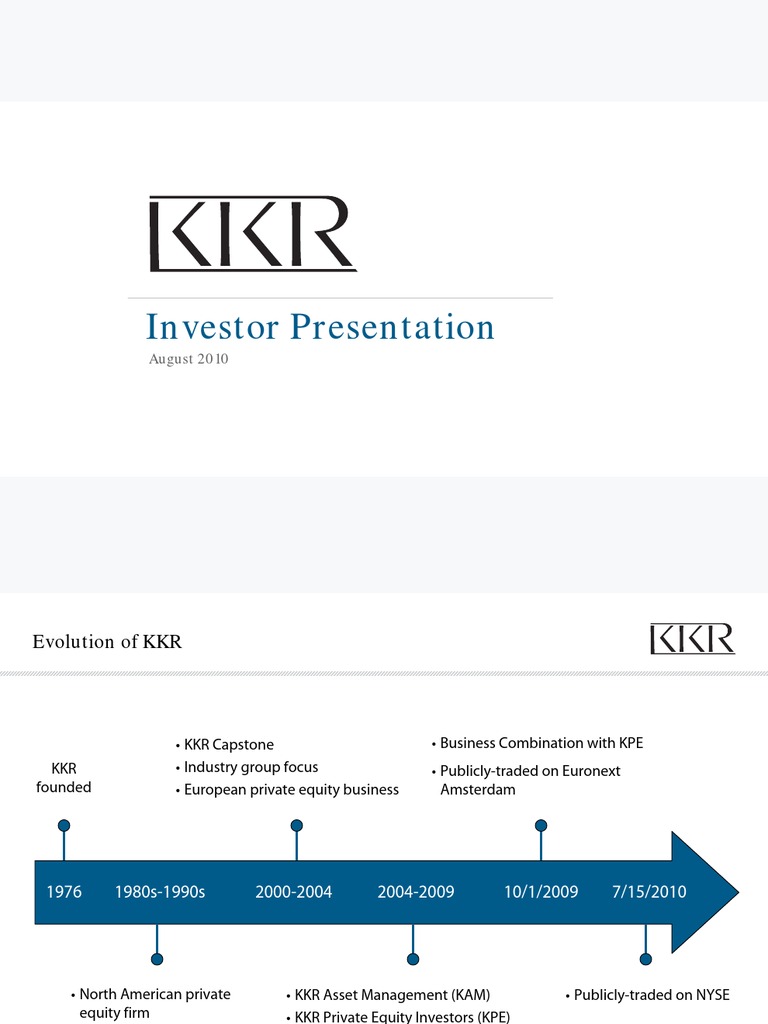 KKR Investor Presentation Overview | PDF | Carried Interest | Private ...