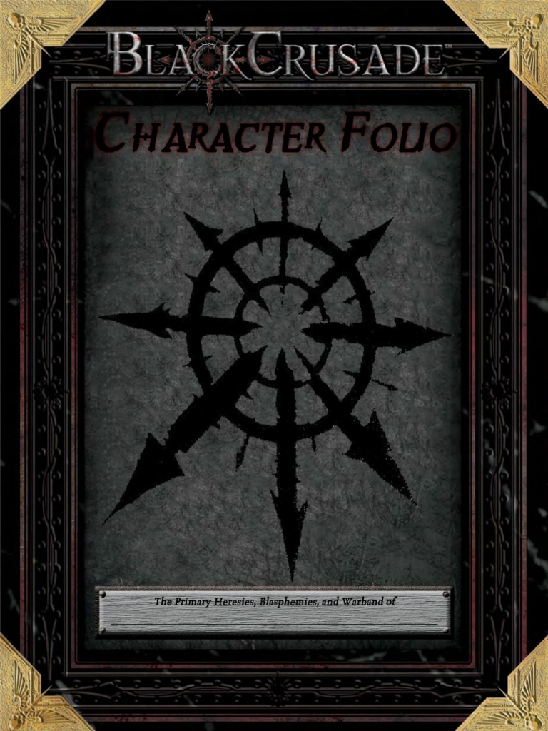 Black Crusade - Character Folio PDF | PDF
