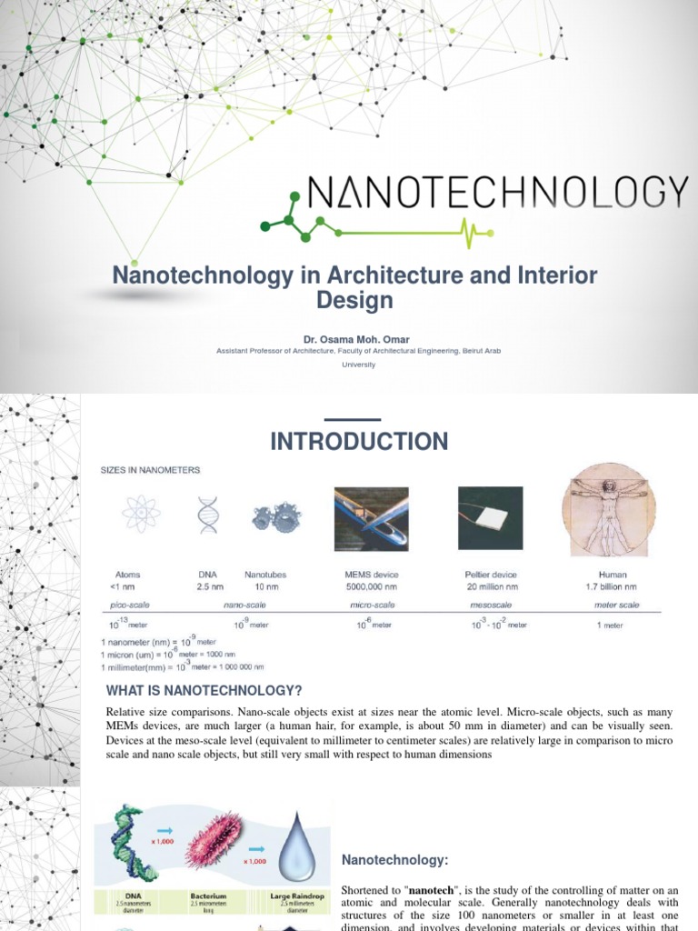 Nanotechnology in Architecture and Interior Design: Dr. Osama Moh. Omar ...