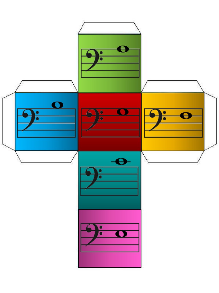 JOGOS MUSICAIS - Dados para Leitura Musical - para Imprimir | PDF