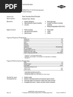 Dow Surfactants: Reference Chart | PDF | Emulsion | Surfactant