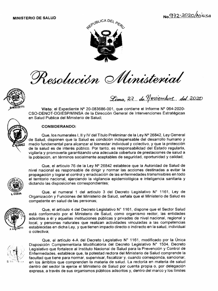 RM 972-2020-Minsa PDF | PDF