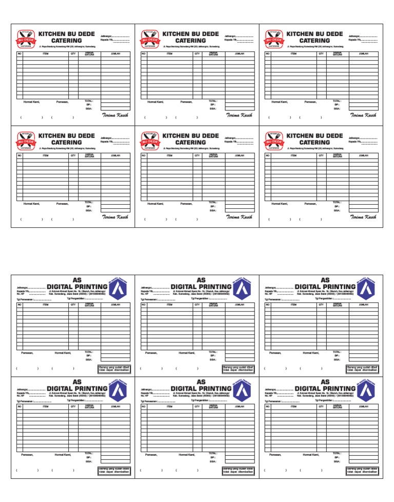 Nota RM Dan ATK | PDF