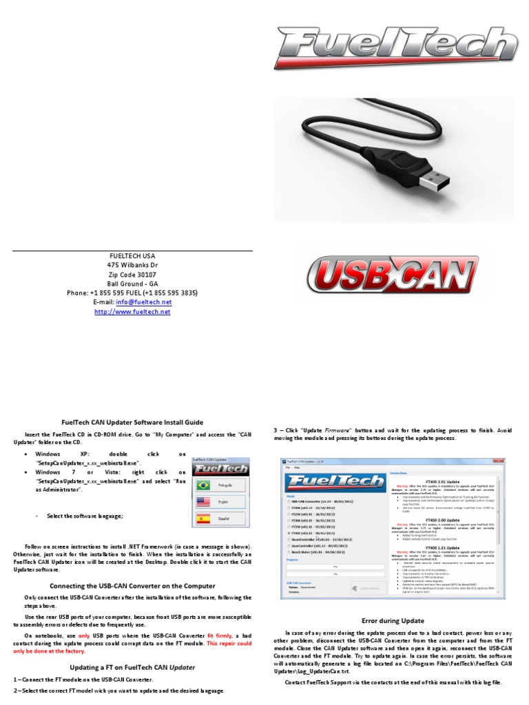 Fueltech Usa 475 Wilbanks DR Zip Code 30107 Ball Ground - GA Phone: +1 ...