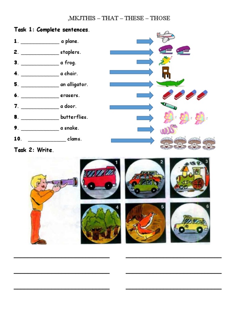 This That These Those - There Is There Are Revision | PDF