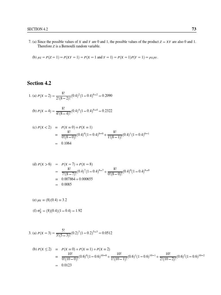 Probability distributions of binomial random variables | PDF | Poisson Distribution | Teaching ...