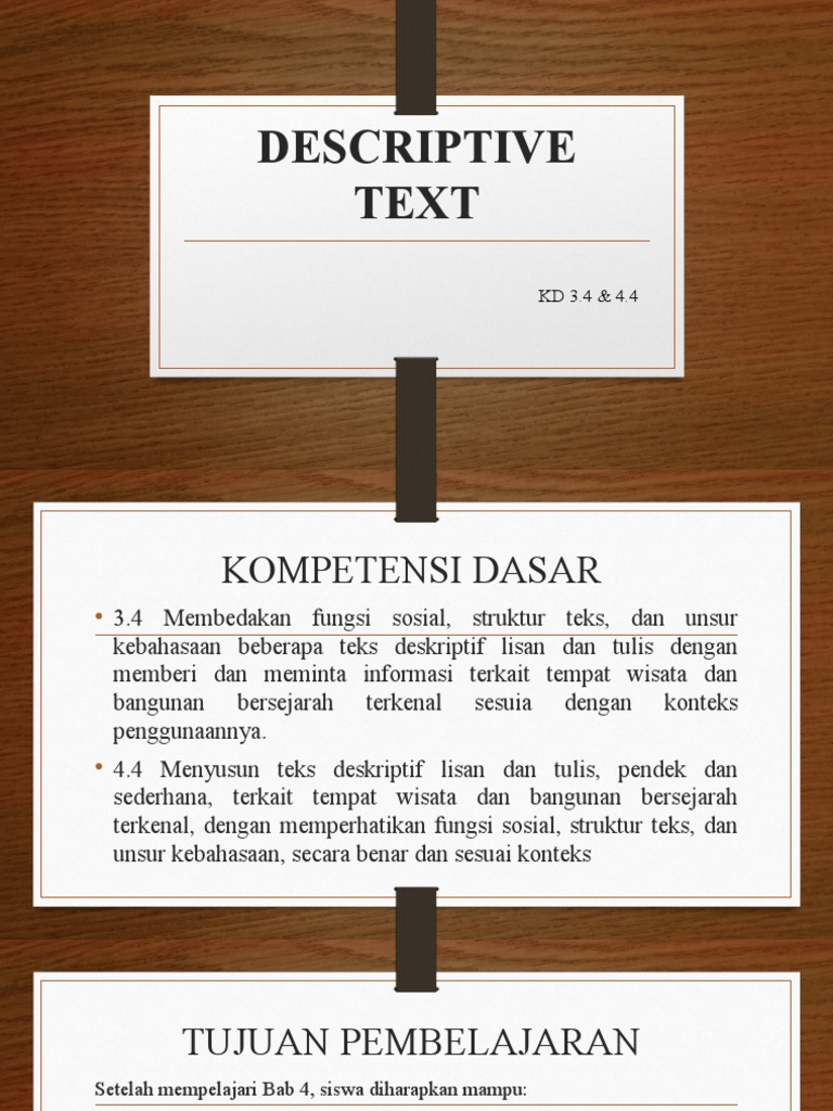 DESCRIPTIVE TEXT PPT | PDF